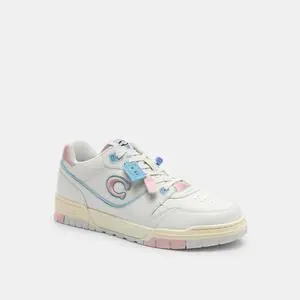 COACH 90s Pack Soho Sneaker With Charms - Optic White/pink