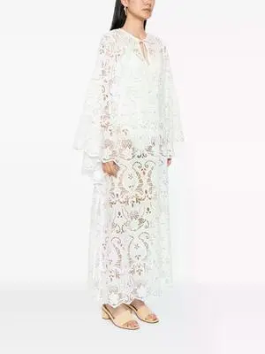 BAMBAH Blanca Eyelet Moza Kaftan