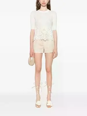 Ermanno Scervino Pressed-crease Thigh-length Shorts - Neutrals