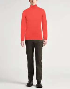 ROBERTO COLLINA Turtleneck Merino Wool Sweater - Orange