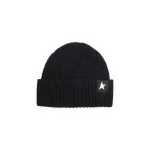 Golden Goose Wool Star Beanie - Black