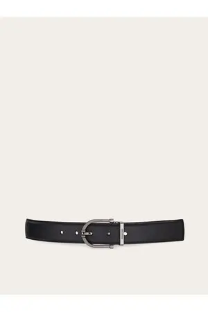 FERRAGAMO Adjustable Reversible Belt - Natural