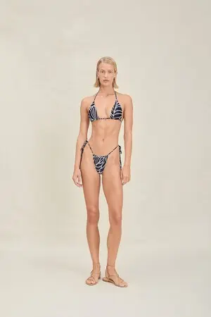 Devon Windsor Winona Braided Triangle Bikini Top - Navy