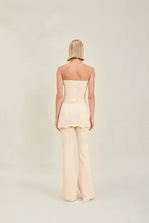 Devon Windsor Timmy Knit Pant - White