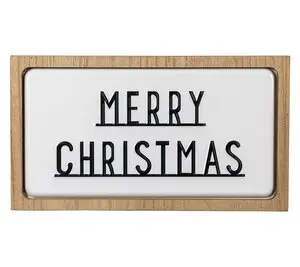 NORTHLIGHT 3d Wooden Merry Christmas Decor 13 - One-color