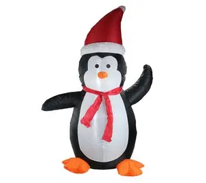 NORTHLIGHT Led Inflatable Penguin Yard Christma Decor 4 - One-color