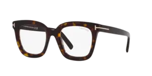TOM FORD Square Tortoiseshell Eyeglasses - Écaille De Tortue Noir