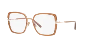 TOM FORD Optical Square Eyeglasses Marrón Claro