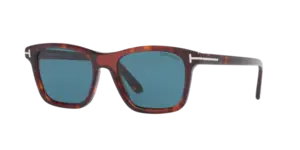 TOM FORD Tom Ford FT1179 Square Frame Sunglasses Écaille De Tortue Rouge