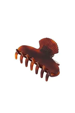 SOPHIE BUHAI Small Fan Shell Hair Claw - Tortoise