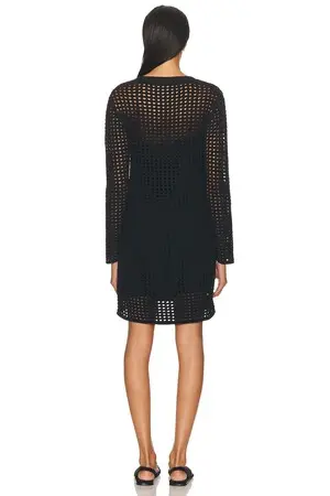 Proenza Schouler Micah Crochet Dress - Black