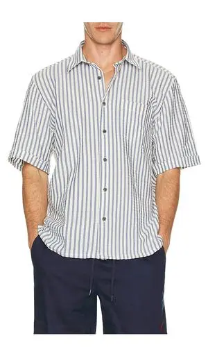PEREGRINE Beach Shirt In . Also - Blue
