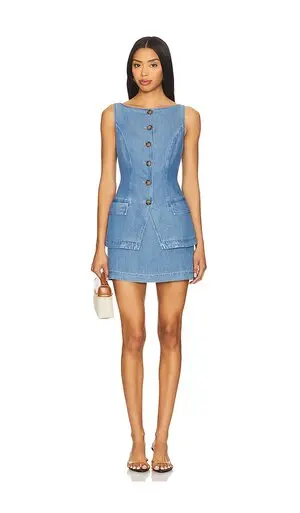 LOVERS AND FRIENDS Belle Mini Dress - Blue