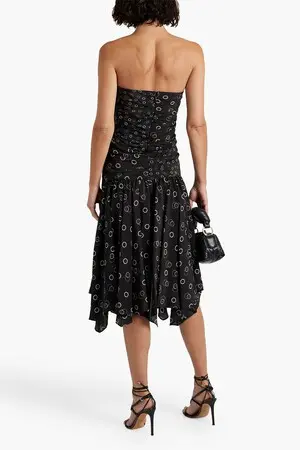Isabel Marant Étoile Calliope Strapless Printed Midi Dress