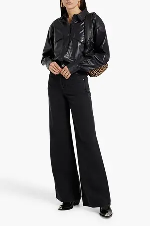 Isabel Marant High-rise Wide-leg Jeans - Black