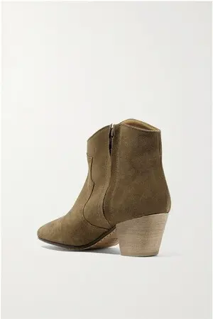 Isabel Marant Étoile Dicker Suede Cowboy Boots - Brown