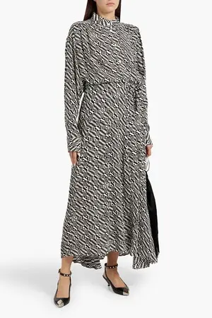 MARANT ETOILE Berangere Printed Crepe De Chine Shirt