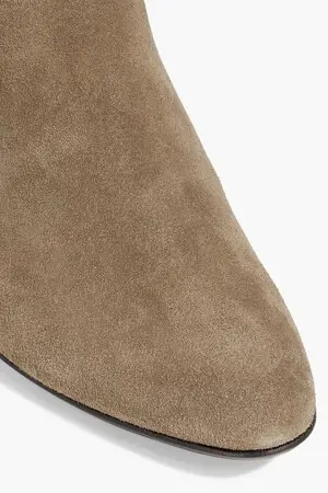 Isabel Marant Dacken Suede Ankle Boots - Taupe