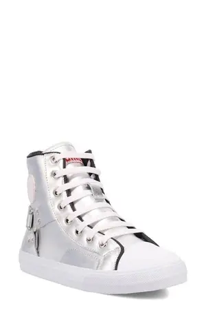 DINGO Knarly High-top Sneakers - Silver