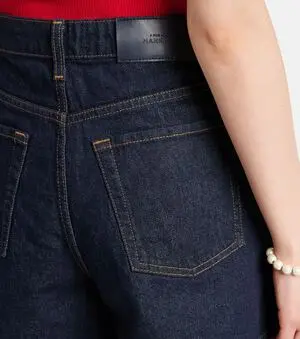 7 For All Mankind Kori High-rise Denim Shorts - Blue