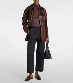 Brunello Cucinelli High-rise Wide-leg Jeans