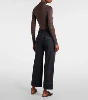Brunello Cucinelli High-rise Wide-leg Jeans