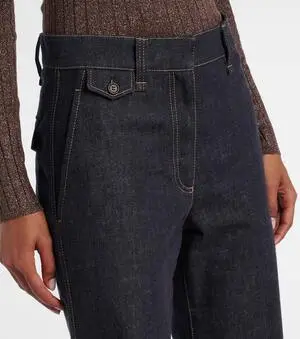 Brunello Cucinelli High-rise Wide-leg Jeans