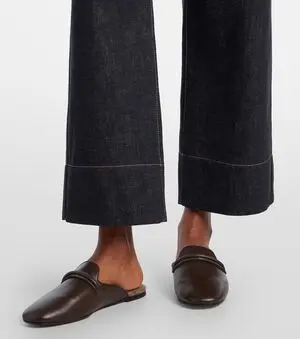 Brunello Cucinelli High-rise Wide-leg Jeans