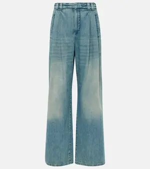 Brunello Cucinelli High-rise Wide-leg Jeans - Blue