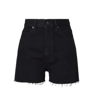 NILI LOTAN Cobain Low-rise Denim Shorts - Black