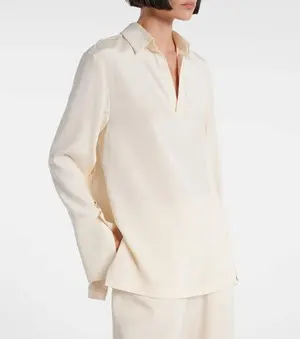 Max Mara Dover Silk-blend Cady Shirt
