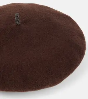 Brunello Cucinelli Wool Beret - Brown