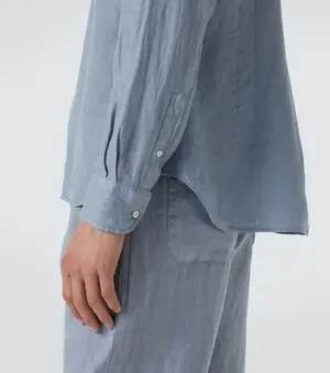 Thom Sweeney Linen Shirt - Blue