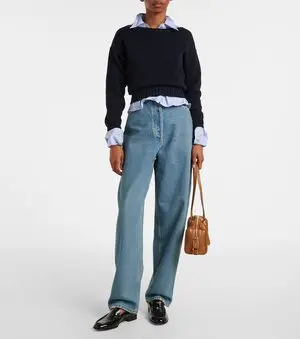 Prada High-rise Straight Jeans - Blue