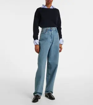 Prada High-rise Straight Jeans - Blue