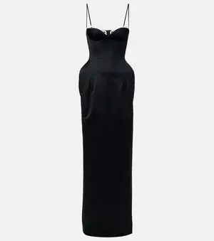Magda Butrym Crochet-trimmed Bustier Gown