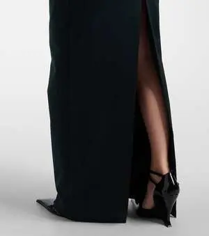 Magda Butrym Crochet-trimmed Bustier Gown