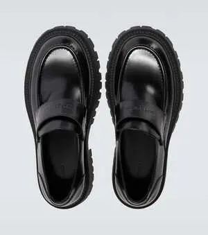 Balenciaga Tractor Leather Loafers