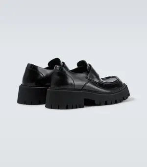 Balenciaga Tractor Leather Loafers