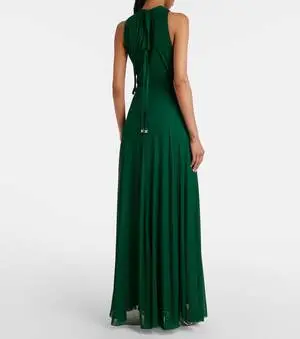 Max Mara Carnet Mesh Jersey Maxi Dress