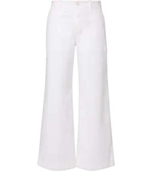 NILI LOTAN Leon Cotton Twill Cargo Pants - White