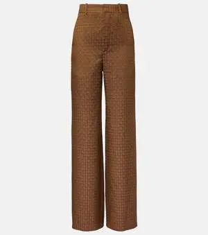 Saint Laurent Raw Edge Hem Pants For Women