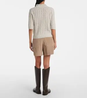 Brunello Cucinelli Sequined Cable-knit Sweater