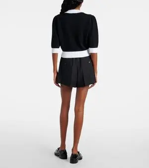 Prada Cropped Cotton Cardigan