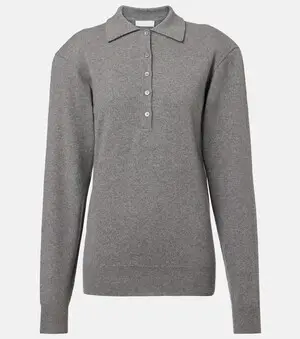 Stella McCartney Cashmere And Wool Polo Sweater - Grey