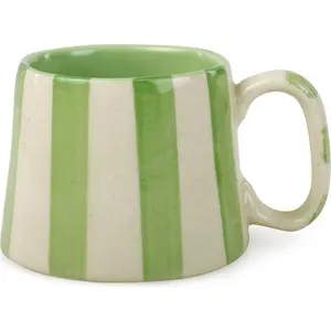 CASA AMAROSA Stripe Mug Green