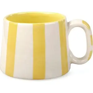 CASA AMAROSA Stripe Mug - Yellow