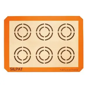 SILPAT Large Perfect Cookie Non-stick Silicone Baking Mat - Orange