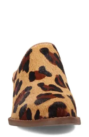DINGO Calico Calf Hair Mule - Leopard