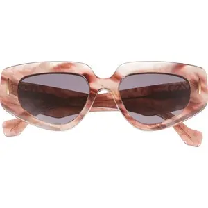 Loewe Anagram Geometric Sunglasses - Coloured Horn /smoke